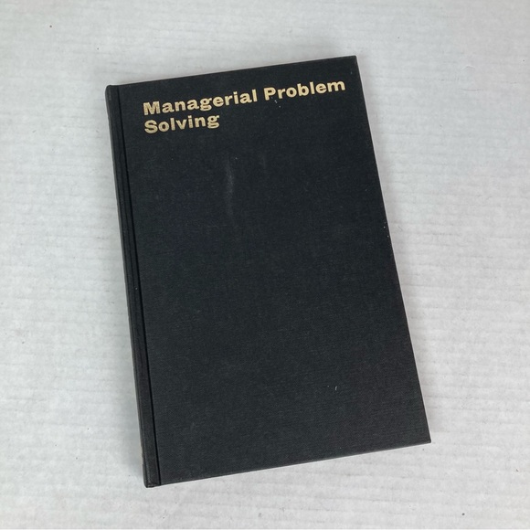 Other | Managerial Problem Solving Charles J Margerison Hc 1975 | Poshmark